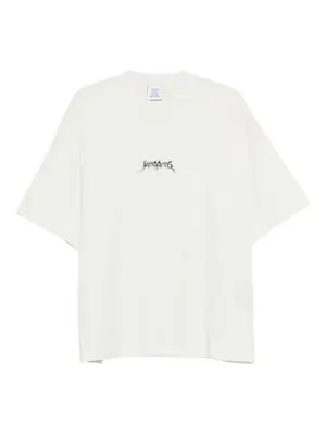 Vetements Metal Logo Regular T-shirt - Ice White