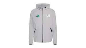 Adidas Algeria Tiro Tech Full Zip Windbreaker Jacket - Team Light Grey