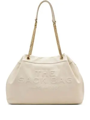 Marc Jacobs The Large Leather Chain Sack Bag - Cloud White
