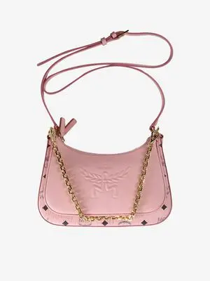 Mcm Aren Vi Thlr Mix Small Hobo Bag - Soft Pink