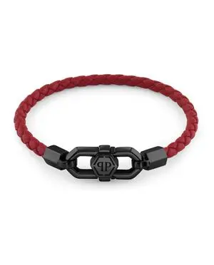 Philipp Plein Plein Edge Calf Leather Bracelet