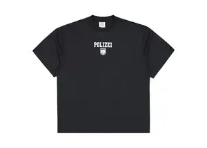 Vetements Polizei Regular T-shirt - Washed Black