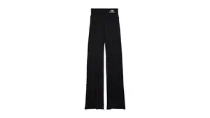 Balenciaga 3b Sports Icon Foldover Leggings - Washed Black
