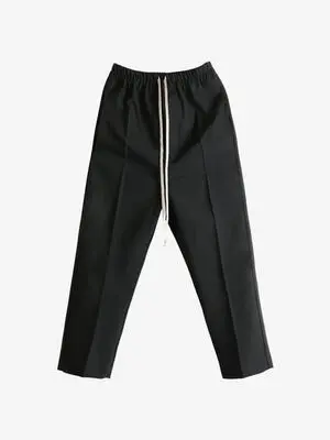 Rick Owens Drawstring Astaires Cropped Pants - Black