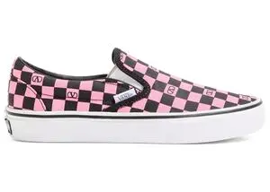 VANS Classic Slip-on Sneakers - Checkerboard/pink