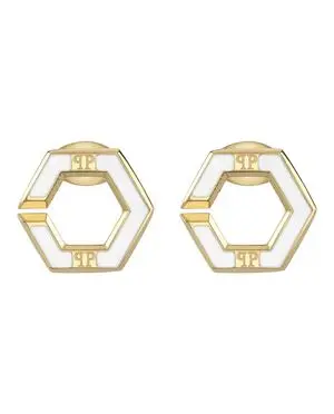 Philipp Plein Legacy Stud Earrings - Gold