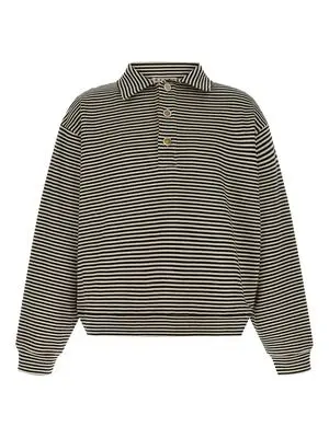Marni Knitted Polo Shirt Roundneck Sweater - Satin Black