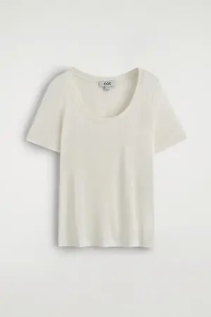 COS COS Slim Silk T-Shirt