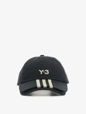 Y3 Stripes Double Brim Cap
