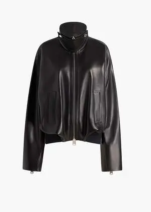 Khaite Hamett Jacket In Leather - Black