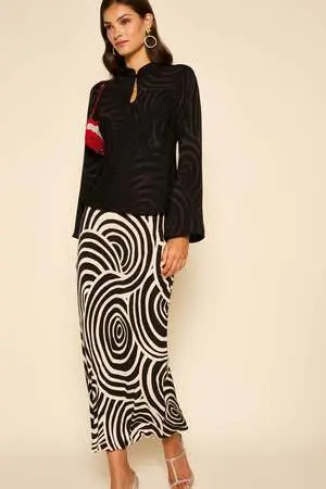 Rixo Printed Ardith Skirt