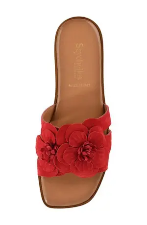 Seychelles Morning Dew Slide Sandal - Red