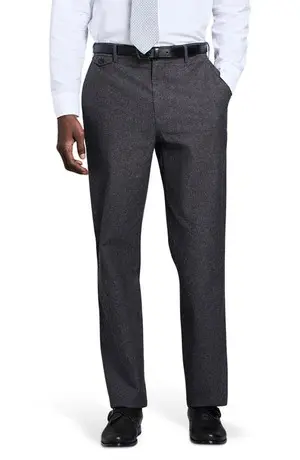 Billy Reid Flat-front Linen & Cotton Pants - Charcoal