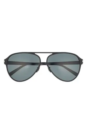 Saint Laurent Aviator Sunglasses - Black Black Black