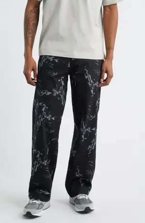 SANTO STUDIO Flower Pattern Milano Pants - Black