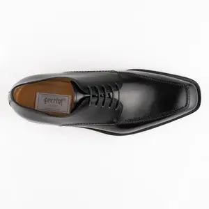 FERRINI French Calf Leather Lace Up - Black