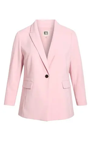 Anne Klein One-button Jacket - Rose Water