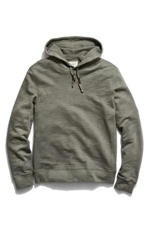 Billy Reid French Terry Hoodie - Washed Grey