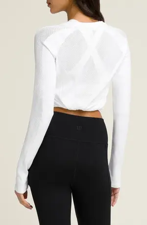 Wilson Pro Seamless Long Sleeve Top - Bright White