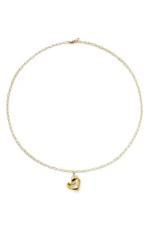 Monica Vinader Infinity Heart Pendant Necklace - 18k Gold Vermeil