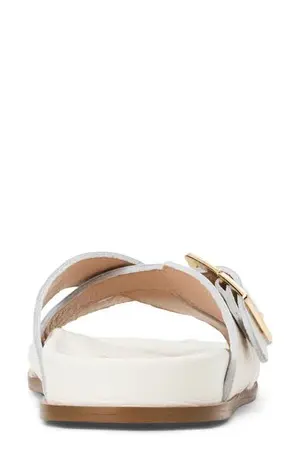 Bruno Magli Genesis Slide Sandal - Bone Tumbled