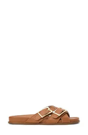 Bruno Magli Genesis Slide Sandal - Cognac Tumbled