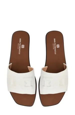 Bruno Magli Leather Slide Sandal