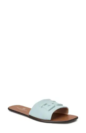 Bruno Magli Aqua Slide Sandal - Sky Blue Tumbled