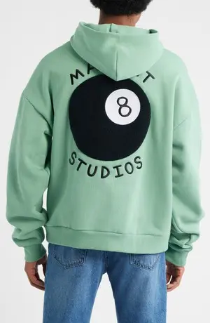 MARKET Eight Ball Embroidered Hoodie