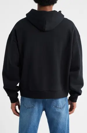 MARKET Work Of Arc Cotton Graphic Hoodie - Black