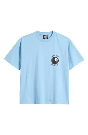 MARKET Eight Ball Graphic T-shirt - Blue