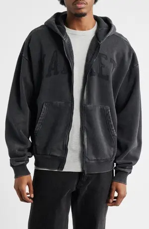 MARKET Shadow Arc Cotton Full Zip Hoodie