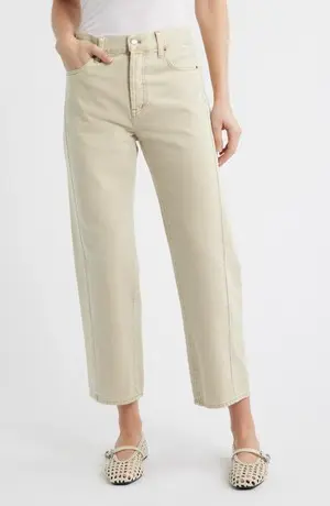 Madewell Pieced Barrel Leg Jeans - Faded Khaki