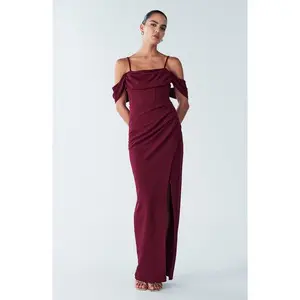 BWLDR Amaliah Dress - Burgundy
