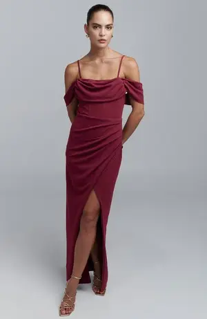 BWLDR Amaliah Dress - Burgundy