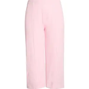 Anne Klein High Waist Pull-on Wide Leg Pants - Peony Pink
