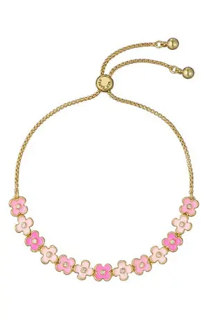 Ted Baker London Gala Garland Slider Bracelet - Metallic Gold/pink