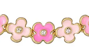 Ted Baker London Gala Garland Slider Bracelet - Metallic Gold/pink
