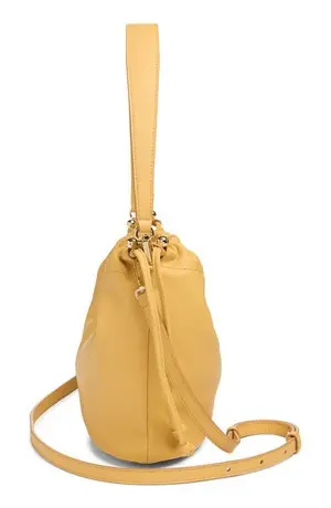 Strathberry Midi Leather Drawstring Handbag