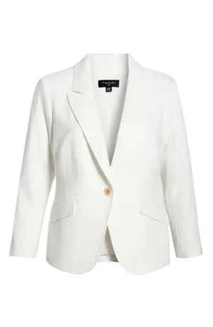 TAHARI ASL Stretch Bouclé Jacket - Ivory