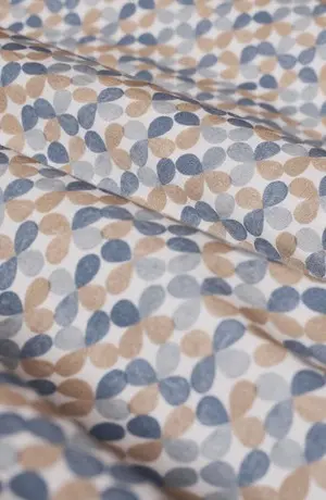 Bugatchi Axel Shaped Fit Geo Floral Stretch Cotton Button-up Shirt - Walnut
