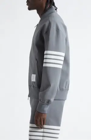 Thom Browne 4-bar Tech Bomber - Medium Grey