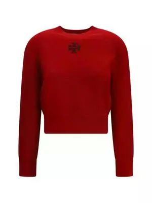 Tory Burch Logo Crewneck Sweater