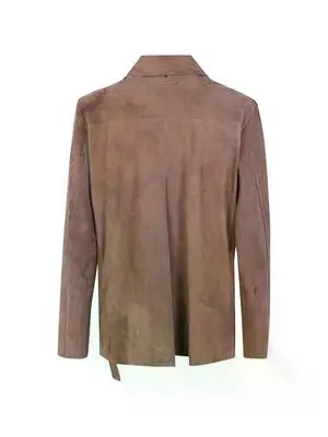 SALVATORE SANTORO Leather Double-breasted Jacket