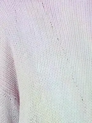 NUUR Boat-neck Cotton Sweater - Pink