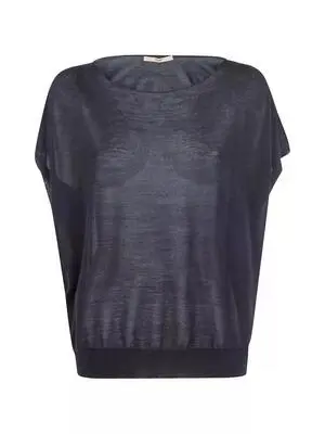 NUUR Boat-neck T-shirt - Black