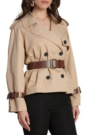 Avec Les Filles Belted Trench Jacket