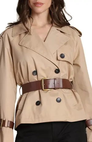 Avec Les Filles Belted Trench Jacket