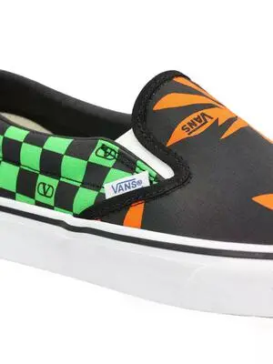 Valentino Garavani Vans Classic Checkered Palm Sneakers - Black