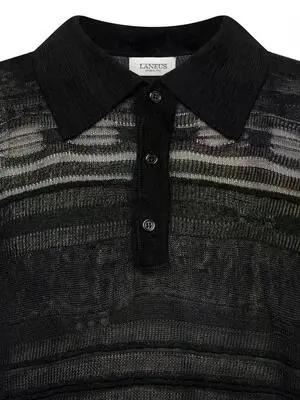 LANEUS Knitted Polo Shirt